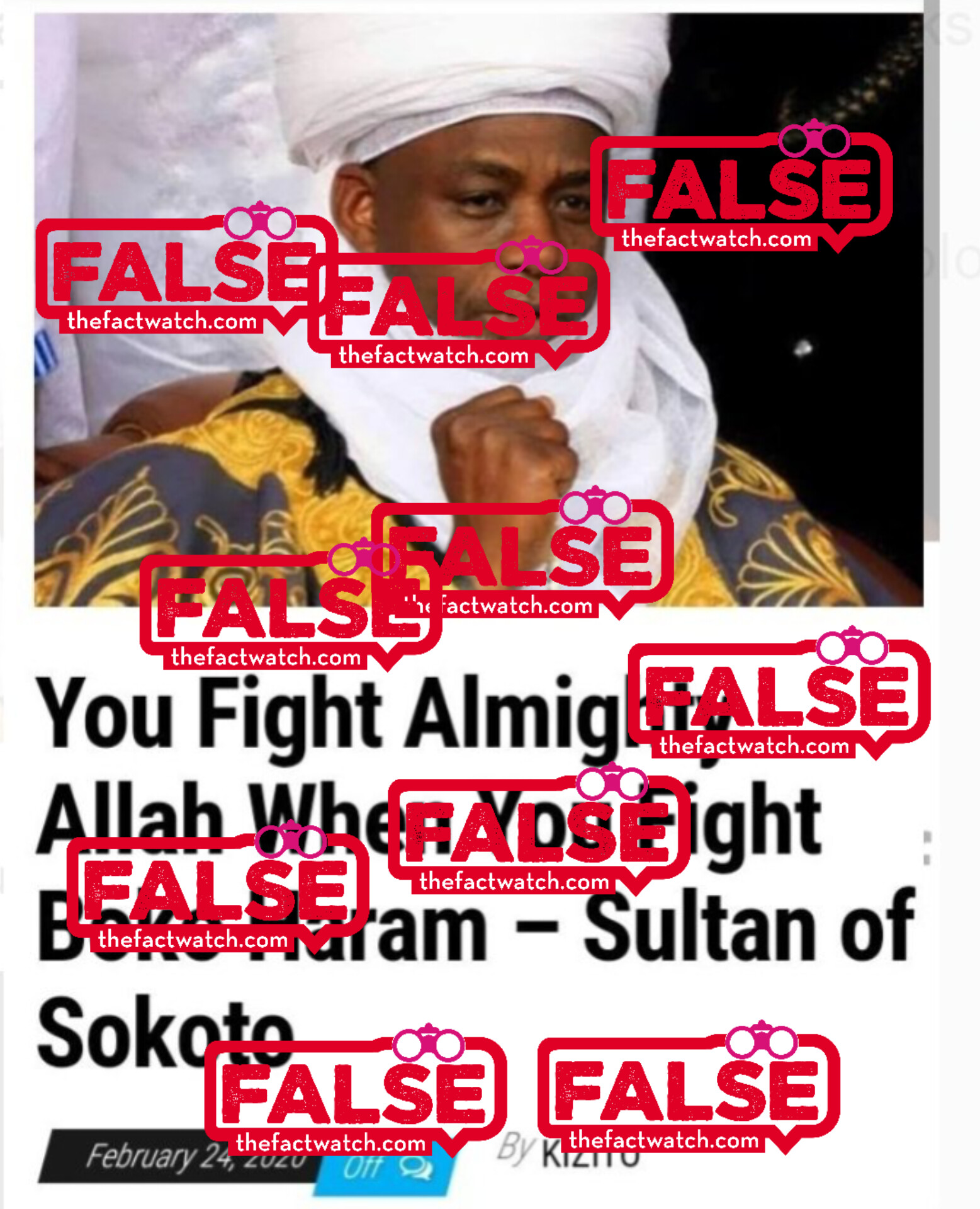 FactCheck: False story of Sultan of Sokoto supporting Boko Haram ...